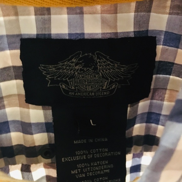 Harley-Davidson | Shirts | Harley Davidson Snap Down Collar Shirt ...